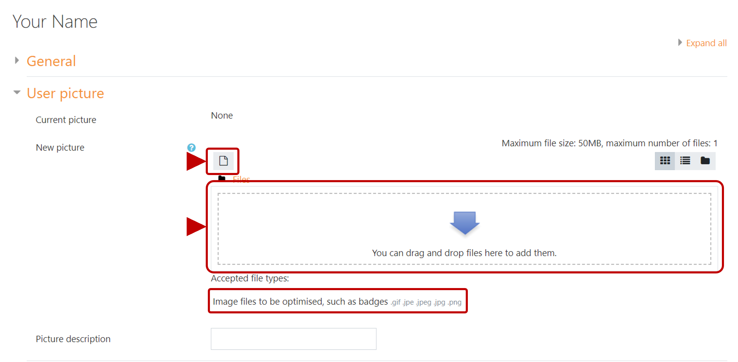 Section: Lesson 5: How do I view and edit my student profile? | STU-100: Basic Skills in Using ...